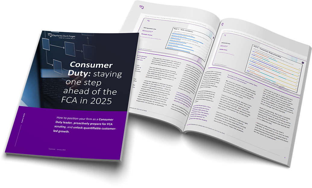 Consumer Duty: staying one step ahead of the FCA in 2025 - Elephants ...