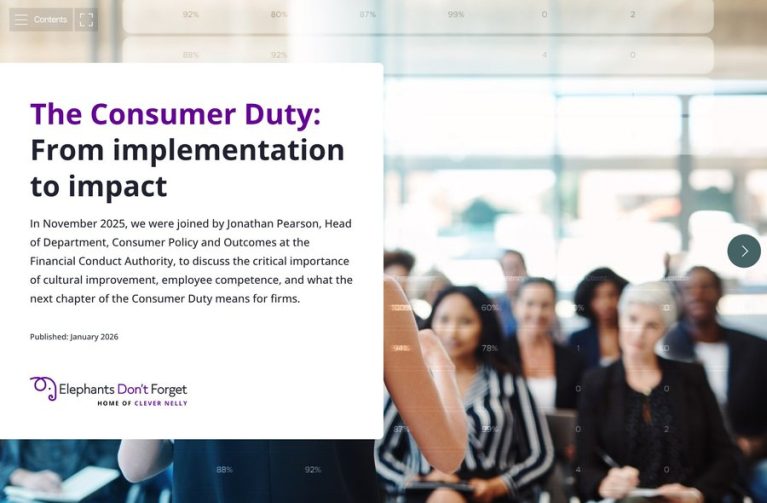The Consumer Duty: From implementation to impact - Elephants Dont Forget